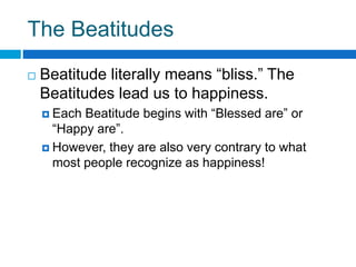 Ten Commandments and the Beatitudes | PPTX