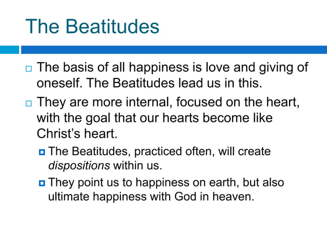 Ten Commandments and the Beatitudes | PPT