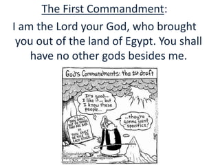 Ten commandments - First Commandment GRADE 8 | PPT