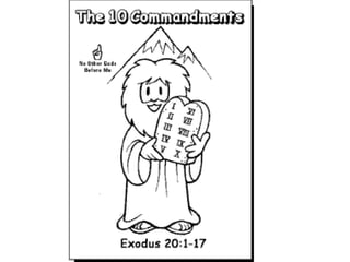 First Commandment Coloring Pages