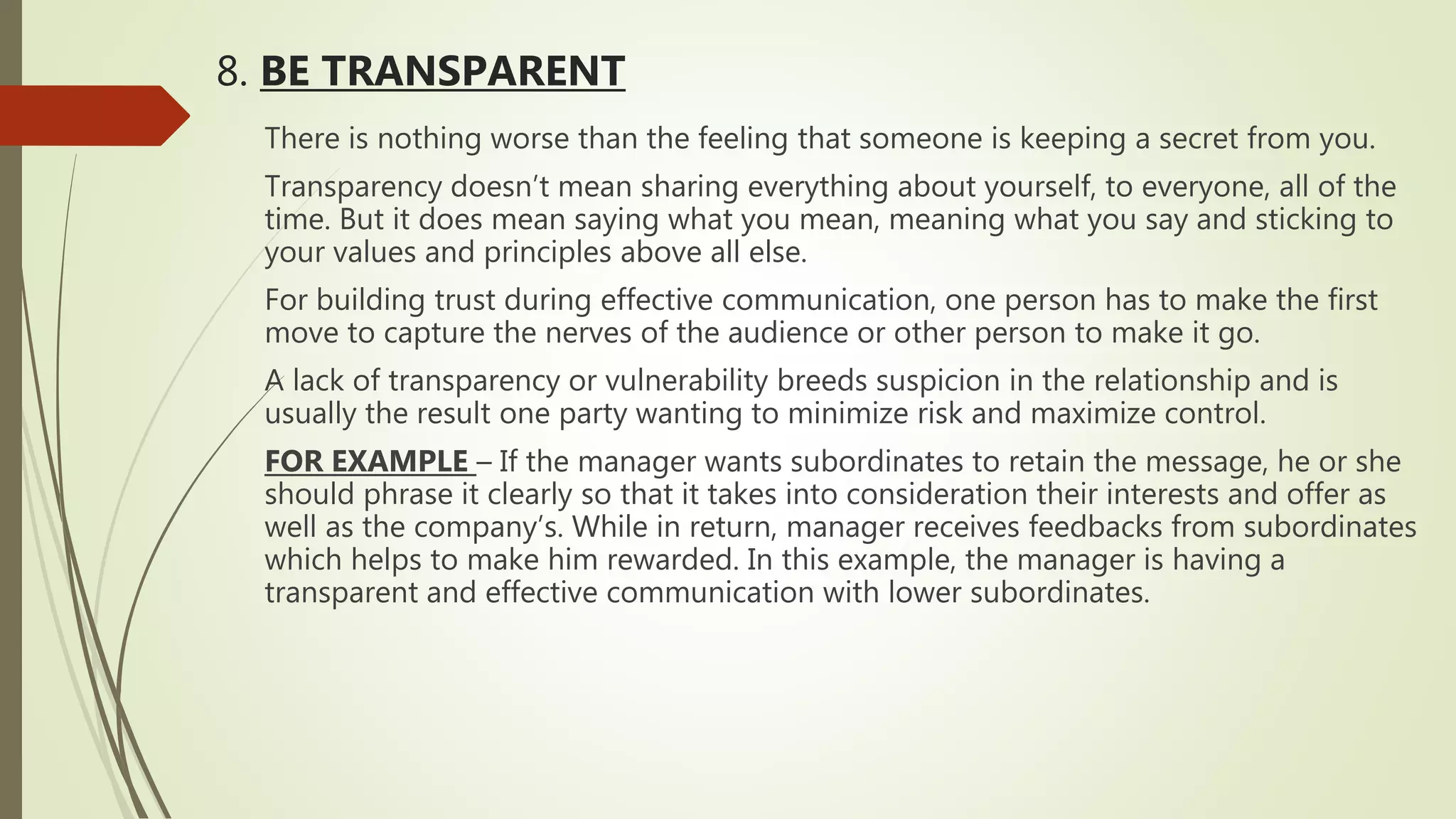 Ten commandments in effective communication | PPTX