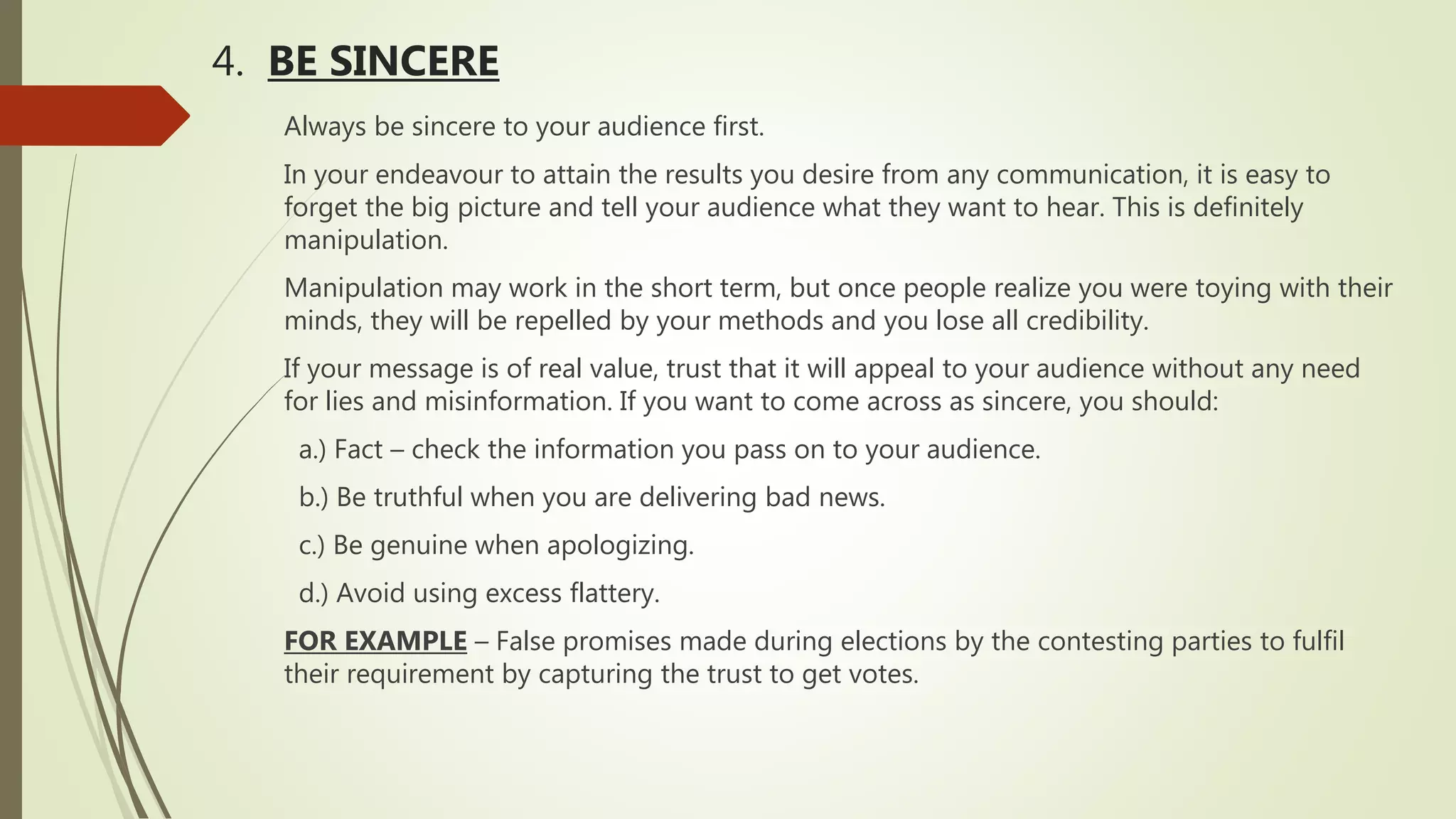 Ten commandments in effective communication | PPTX