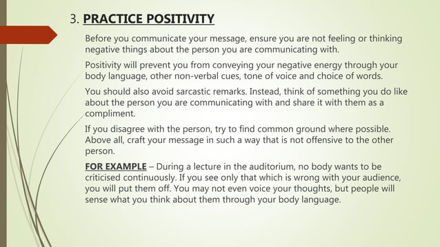 Ten commandments in effective communication | PPTX | Family and ...