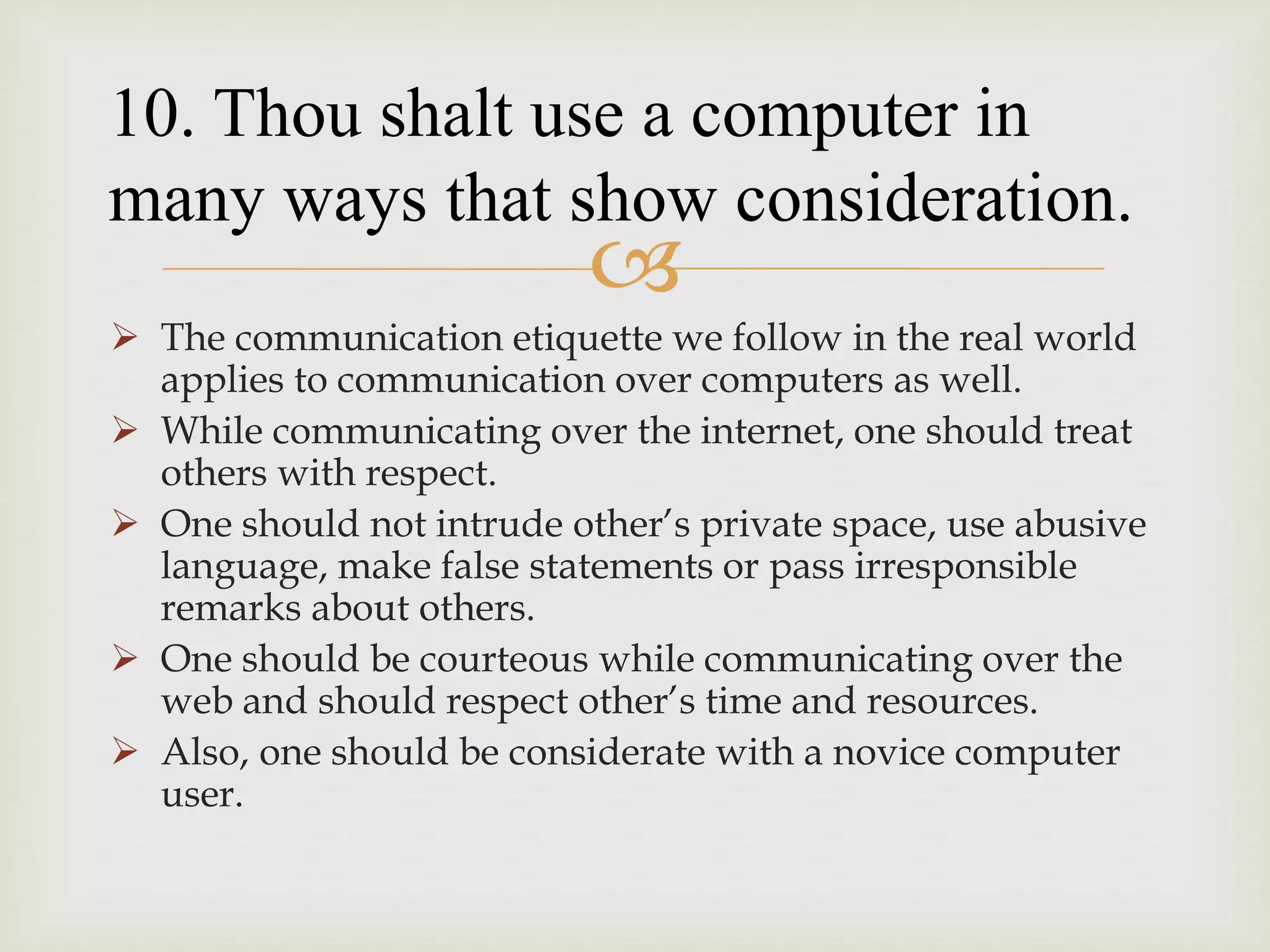 TEN COMMANDMENTS OF COMPUTER ETHICS.pptx