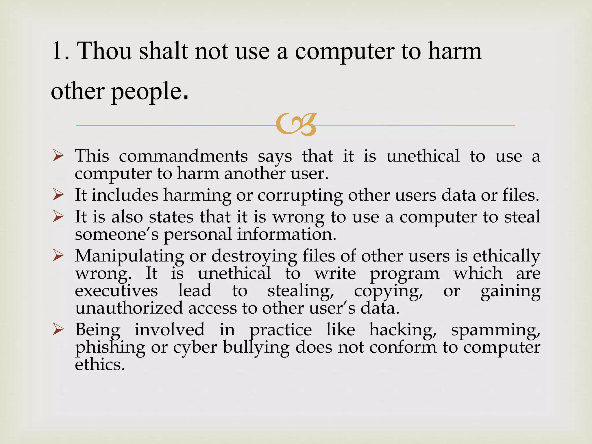 TEN COMMANDMENTS OF COMPUTER ETHICS.pptx