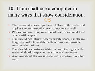 TEN COMMANDMENTS OF COMPUTER ETHICS.pptx