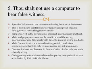 TEN COMMANDMENTS OF COMPUTER ETHICS.pptx