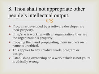 TEN COMMANDMENTS OF COMPUTER ETHICS.pptx