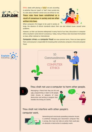 Ten commandments of computing | PDF | Internet Safety | Parenting