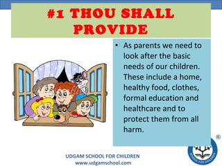 Ten commandments of parenting | PPT