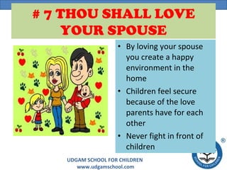Ten commandments of parenting | PPT