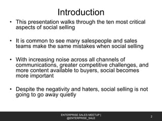 Ten Commandments of Social Selling | PPTX