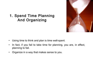 Ten commandments of time | PPT | Homework and Study | Education