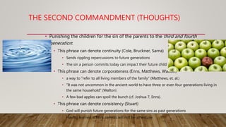 Ten Commandments Sunday School Lesson (Part II) | PPTX