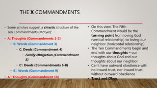Ten Commandments Sunday School Lesson (Part II) | PPTX
