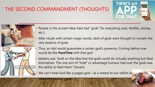 Ten Commandments Sunday School Lesson (Part II) | PPTX