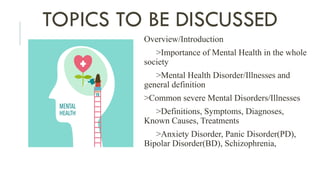TEN Mental Health Disorders 2021 common | PPT