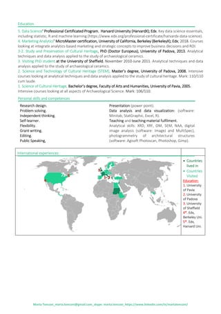 Tenconi_CV_2019 | PDF | Science