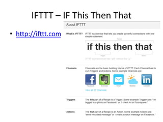 Ten cool tools for eLearning | PPTX | Internet | Computing