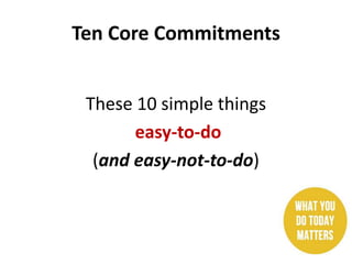 Ten core commitments | PPT