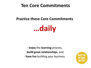 Ten core commitments | PPT