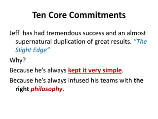 Ten core commitments | PPT