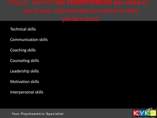 Ten critical steps in managing subordinate | PPTX | Career Advice | Careers