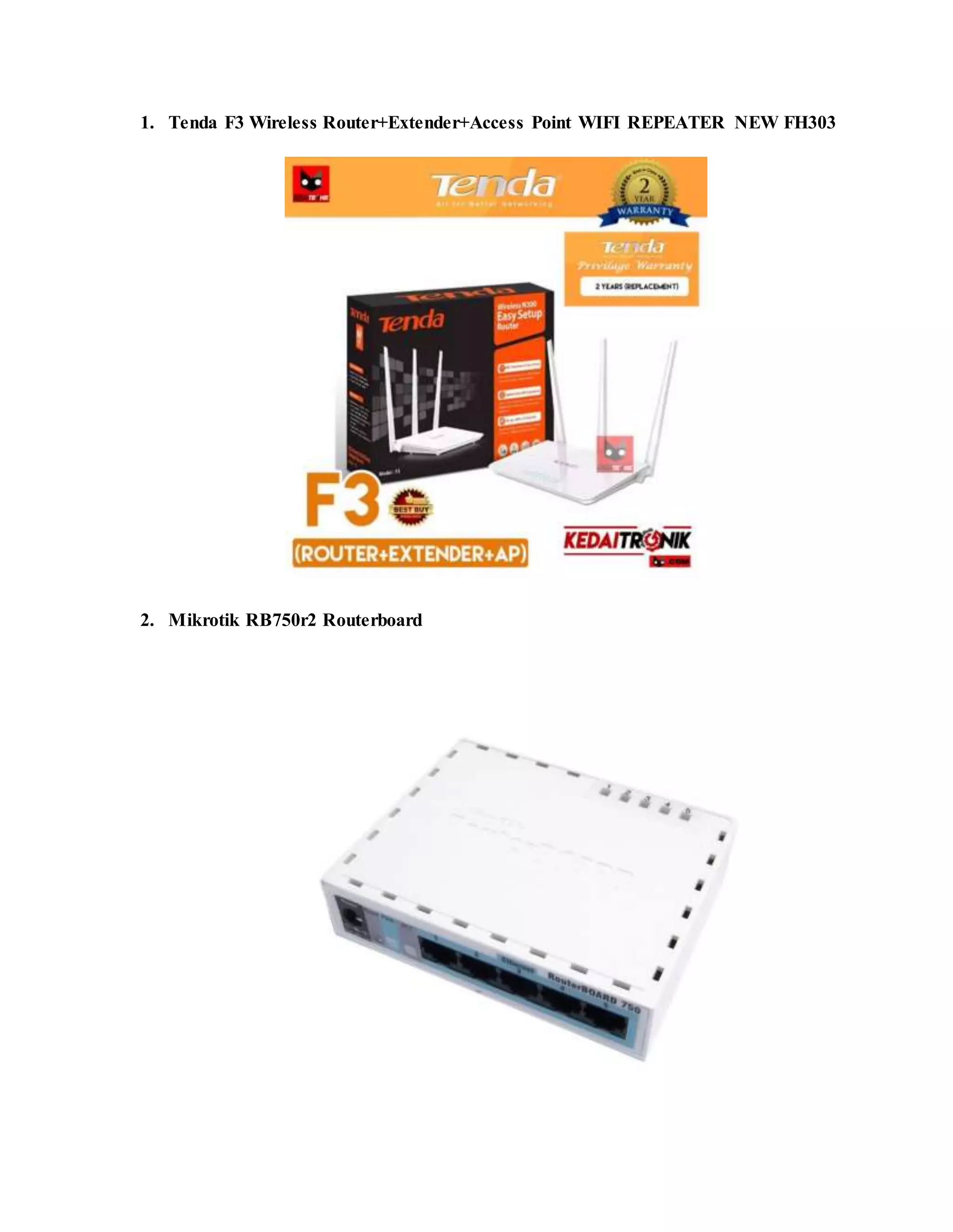 Tenda f3 wireless router | DOCX