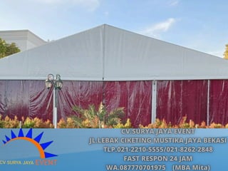 Pusat Sewa Tenda Roder Lengkap Dengan Dekorasi | PPT