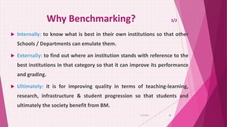 Quality Assurance Benchmarking in Higher Education | PPTX