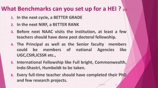 Quality Assurance Benchmarking in Higher Education | PPTX