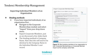 Corporate Management | Session 2 of 3 | Tendenci AMS | PDF
