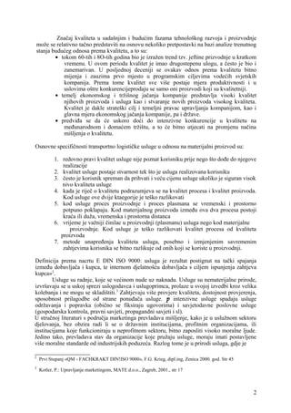 Tendencije i sustinske promjene zahtjeva za novim kvalitetom usluga | PDF