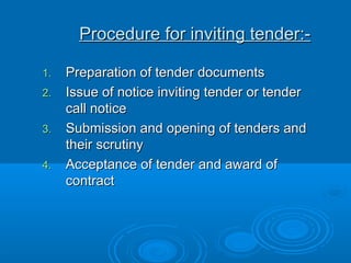 Tender | PPT