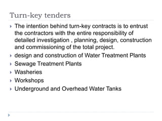 Tenders for construction | PPTX