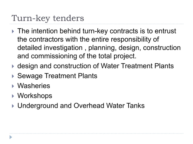 Tenders for construction | PPTX