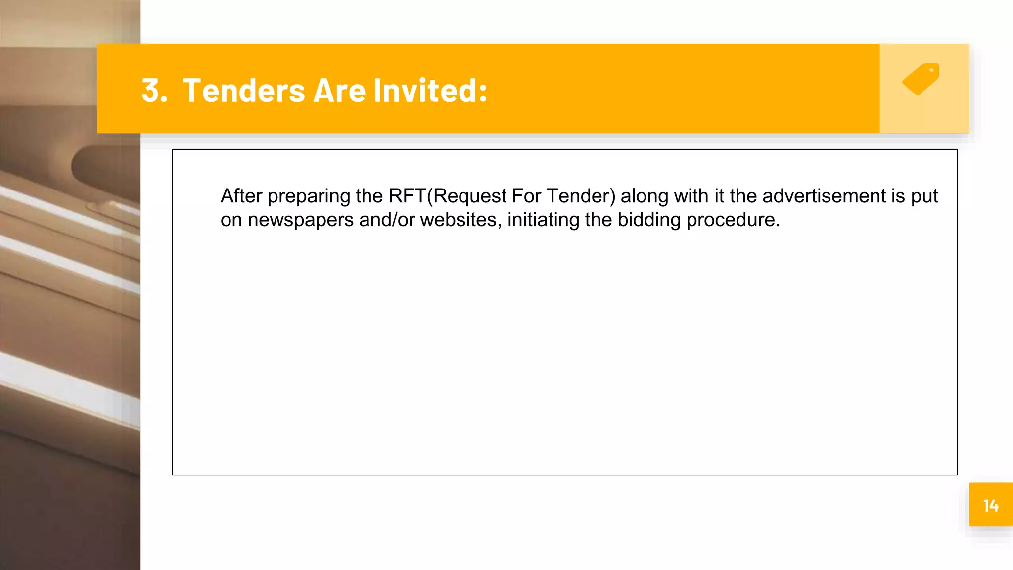 Tenders, their types and process | PPTX