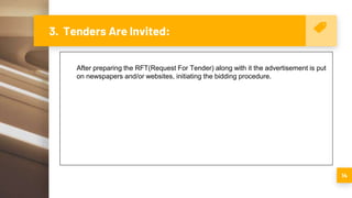 Tenders, their types and process | PPTX