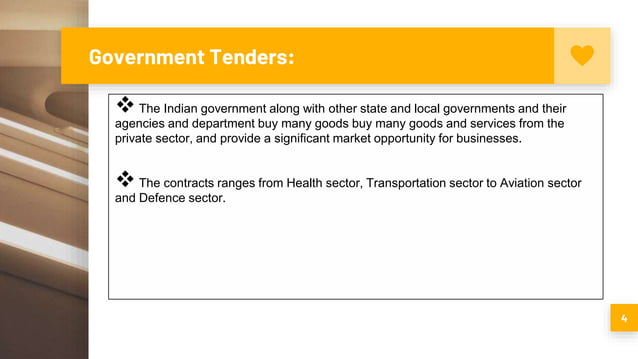 Tenders, their types and process | PPTX