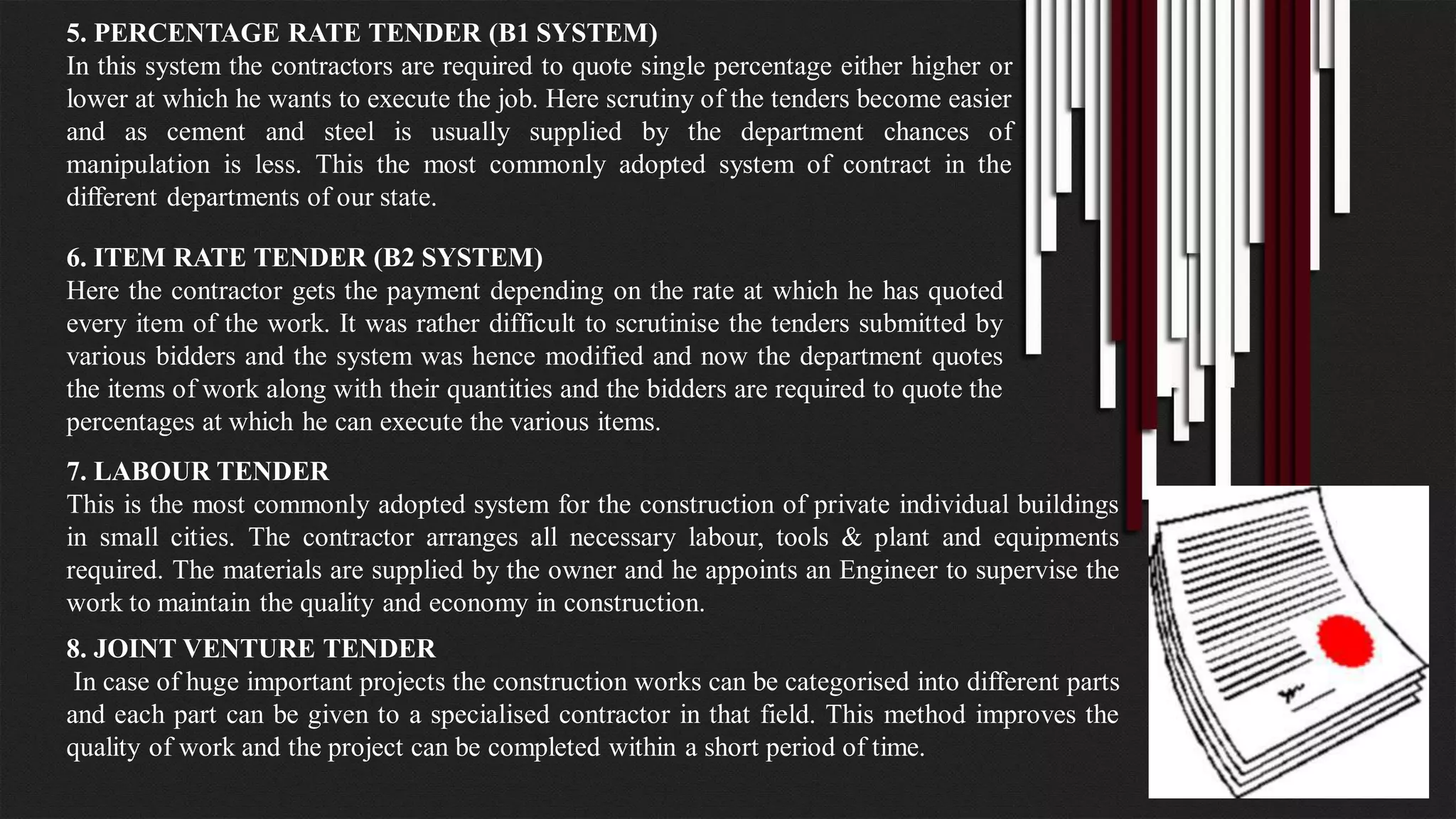 Types of Tender and their Process | PDF