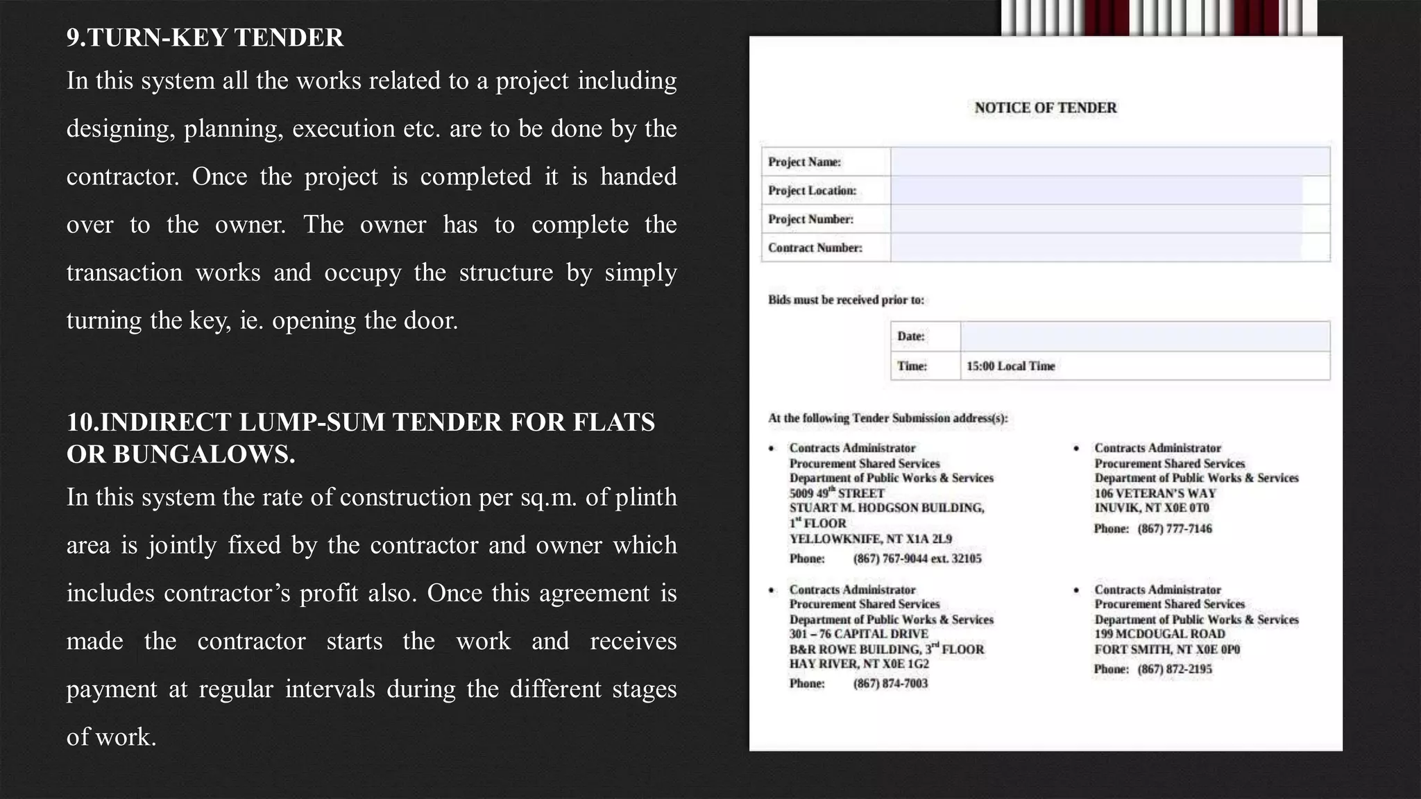 Types of Tender and their Process | PDF