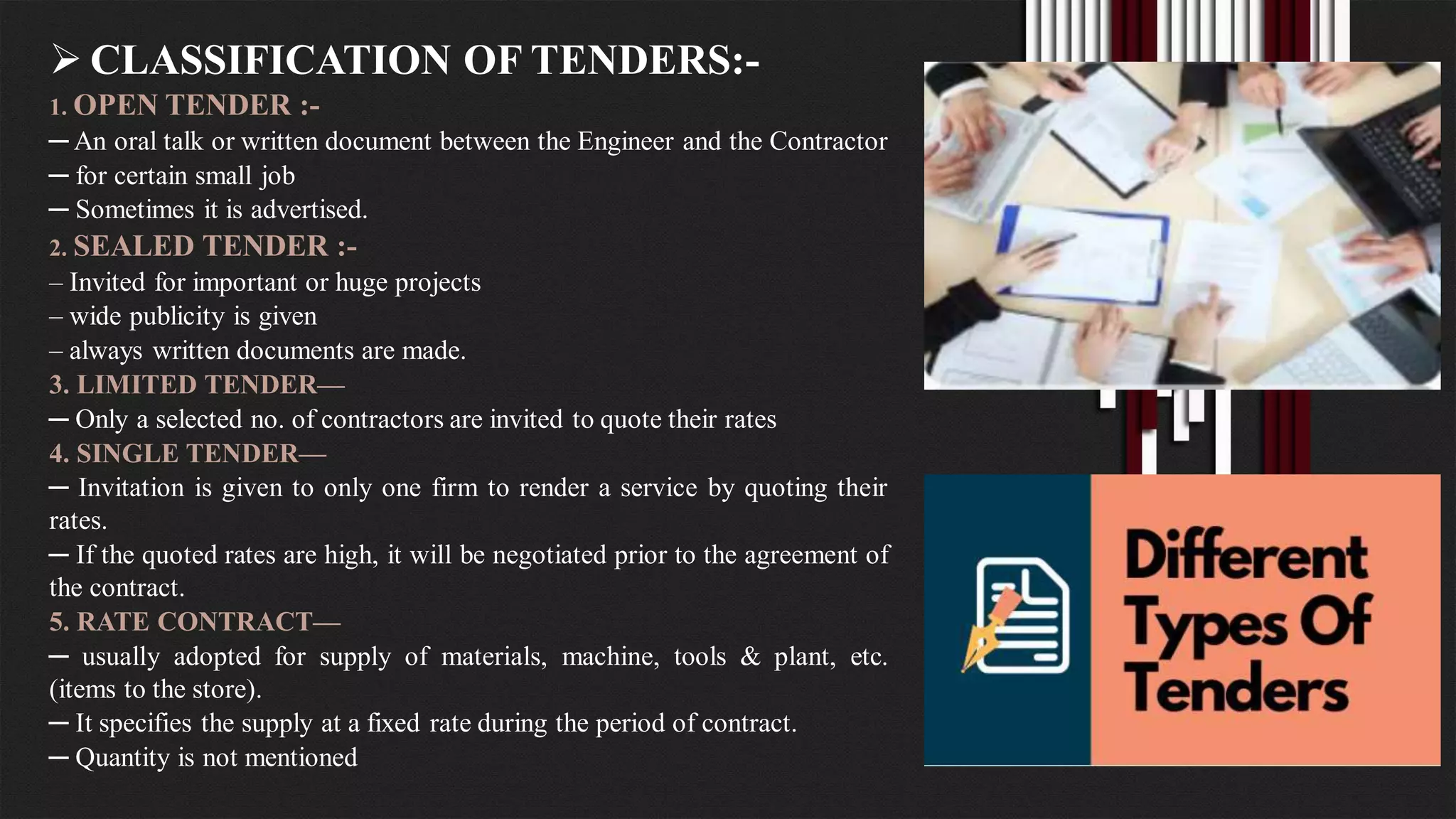 Types of Tender and their Process | PDF