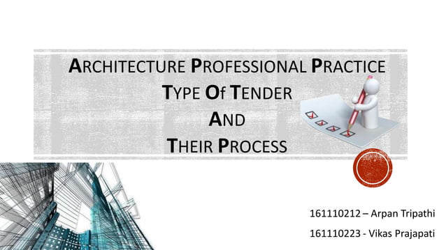 Types of Tender and their Process | PDF