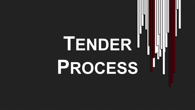 Types of Tender and their Process | PDF