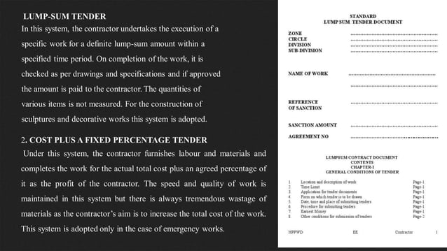 Types of Tender and their Process | PDF
