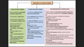 Types of Tender and their Process | PDF