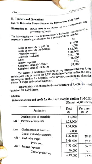 COST SHEET- Tender and Quotation unit 2.pdf