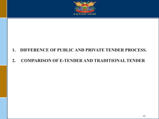 Tender & bidding in construction projects | PPTX