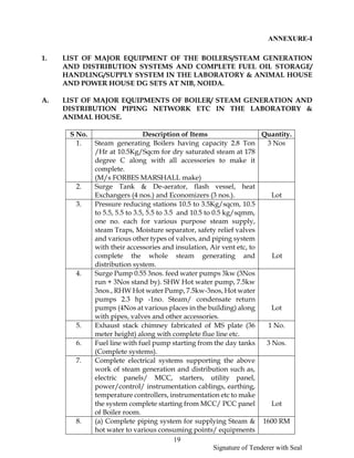 Tender document latest boiler | PDF