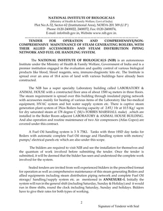 Tender document latest boiler | PDF